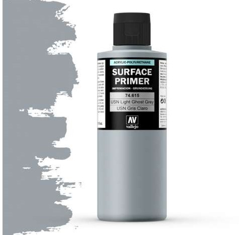 Vallejo Paint 200ml USN Light Ghost Grey *Surface Primer* - grey The ...