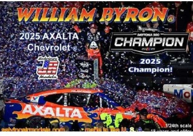1/24 Salvinos Chevrolet Hendrick Motorsports AXALTA Chevrolet 2025 ...